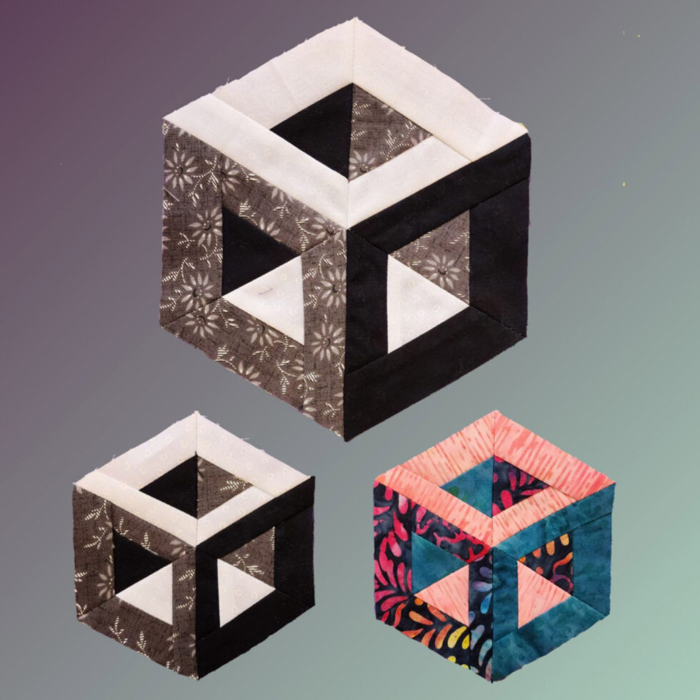60-Degree Cube - The Noble Quilter